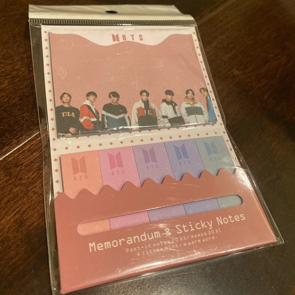Bts | Office | Bts Sticky Notes Tabs Set | Poshmark